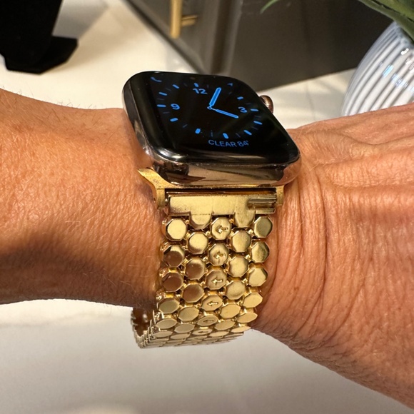 My Pretty Strap | Jewelry | My Pretty Strap Gold Apple Watch Band ...